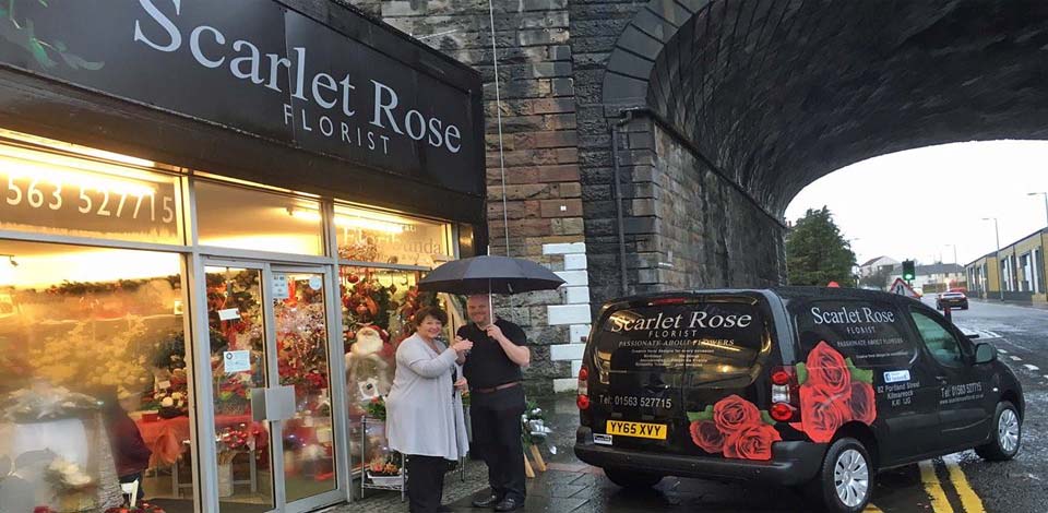 Scarlet Rose Florist Kilmarnock Order Online 01563 527715